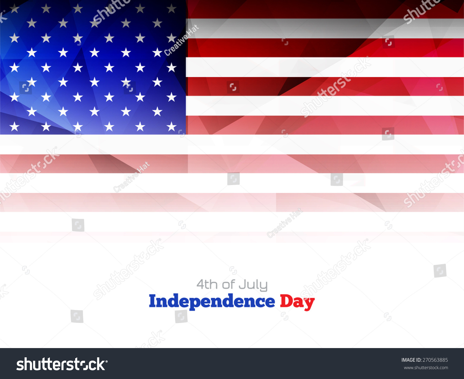 Elegant American Flag Theme Background Design Stock Vector (Royalty ...