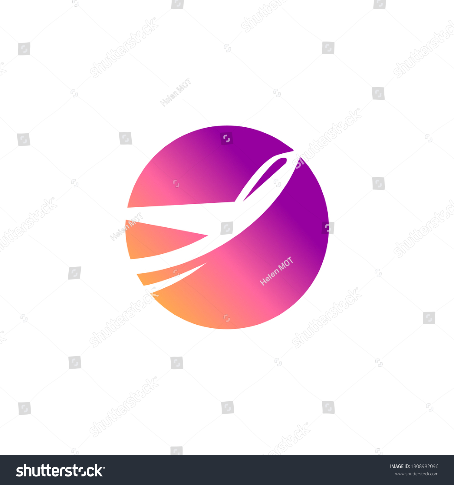 Elegant Avia Service Logo Design Vector: vector de stock (libre de ...