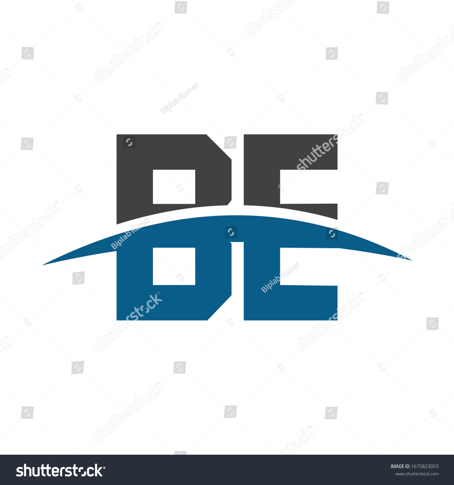 Elegant Be Letter Linked Monogram Logo Stock Vector (Royalty Free ...