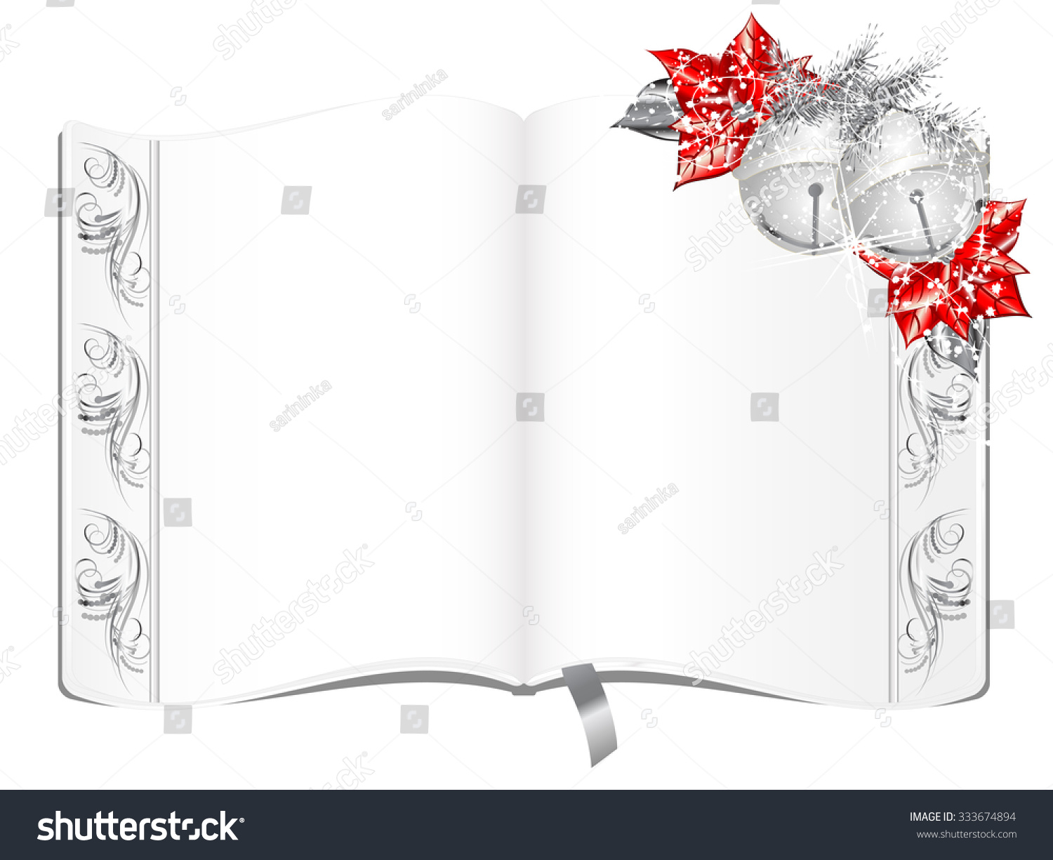 Elegant Book Floral Border Stock Vector (Royalty Free) 333674894 ...