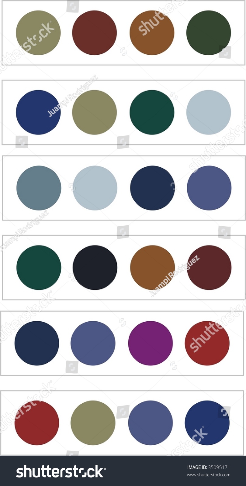 Elegant Color Combinations: vector de stock (libre de regalías ...