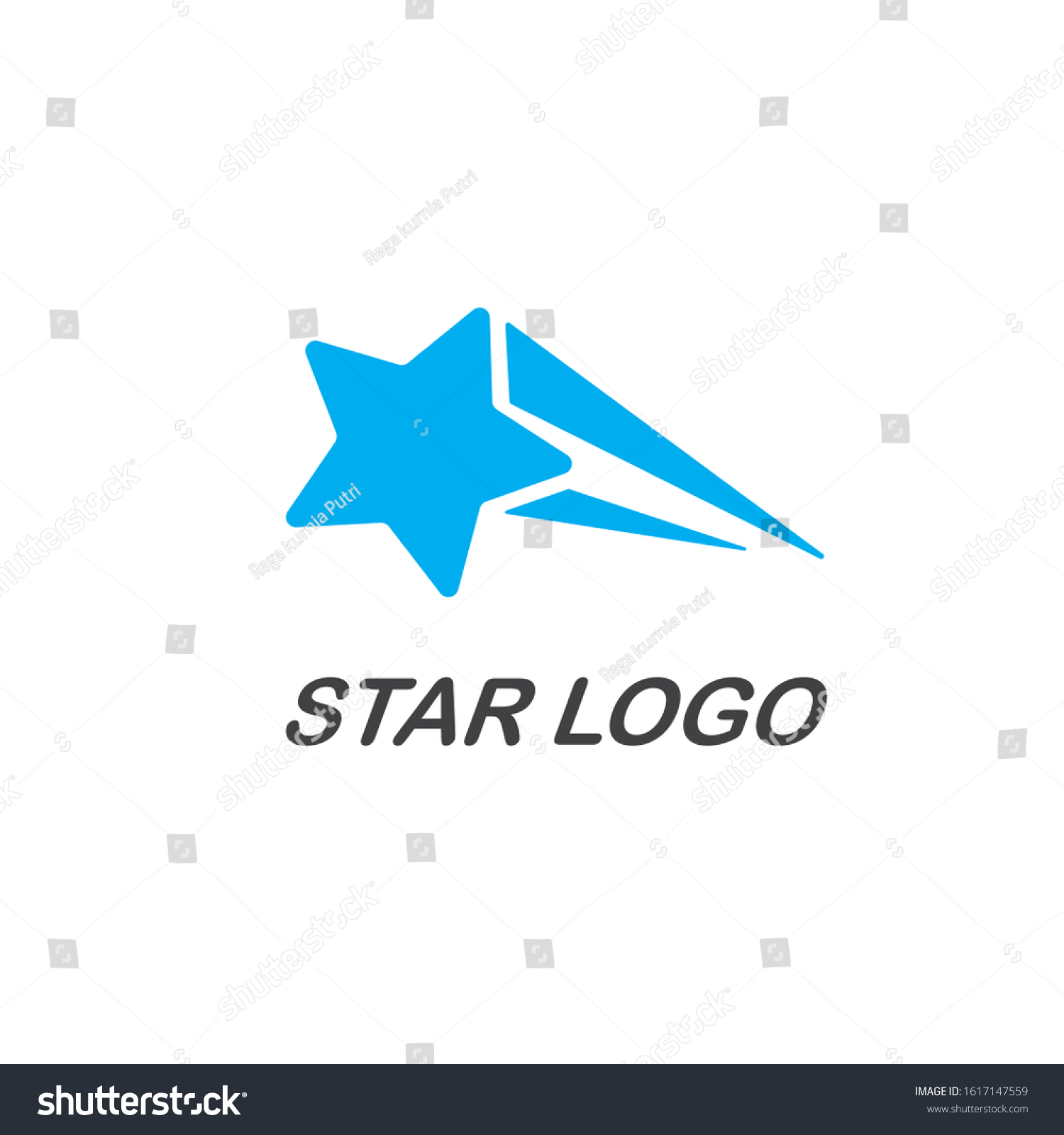 Elegant Fast Star Logo Designs Concept Stock Vector (Royalty Free ...