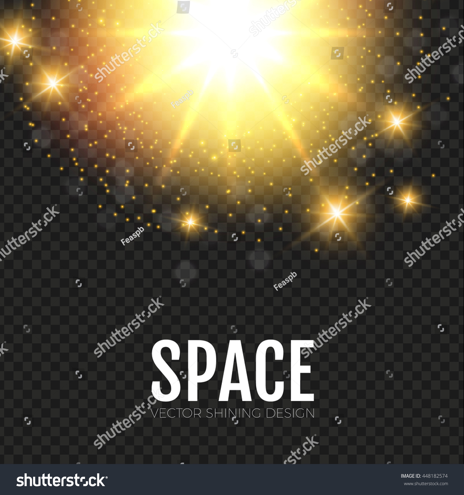Elegant Gold Flash On Transparent Background: เวกเตอร์สต็อก (ปลอดค่า ...
