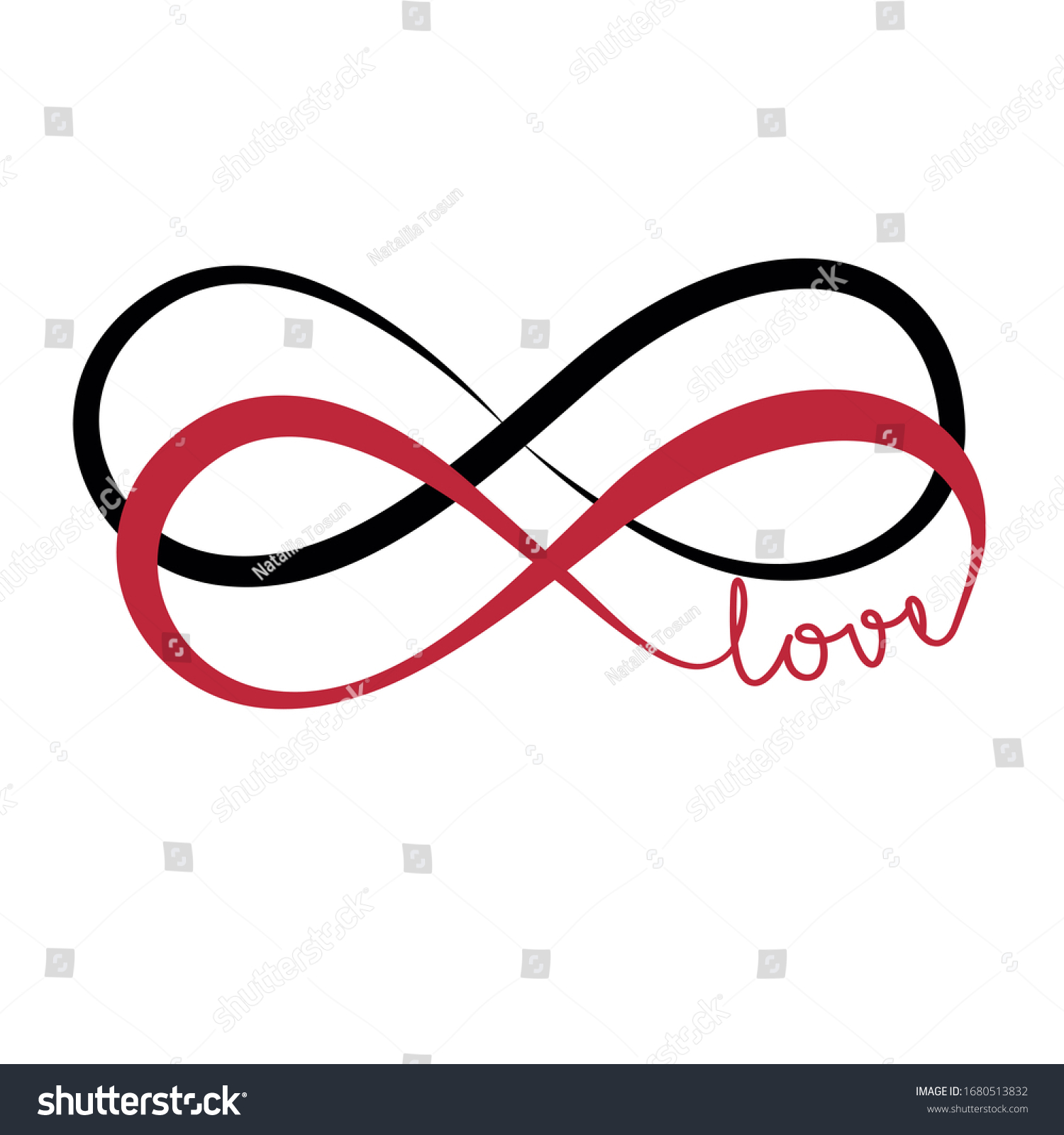 Elegant Infinity Sign Vector Illustration: เวกเตอร์สต็อก (ปลอดค่า ...