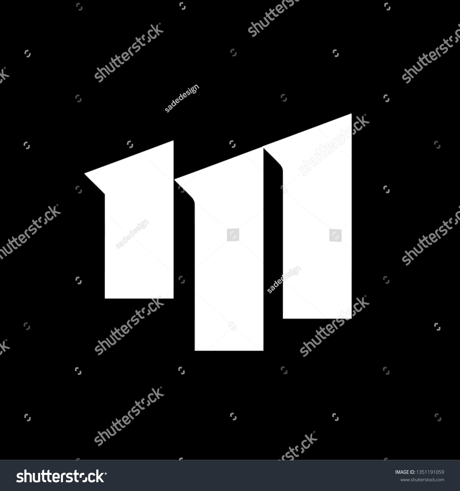 Elegant M Logo Stock Vector (Royalty Free) 1351191059 | Shutterstock