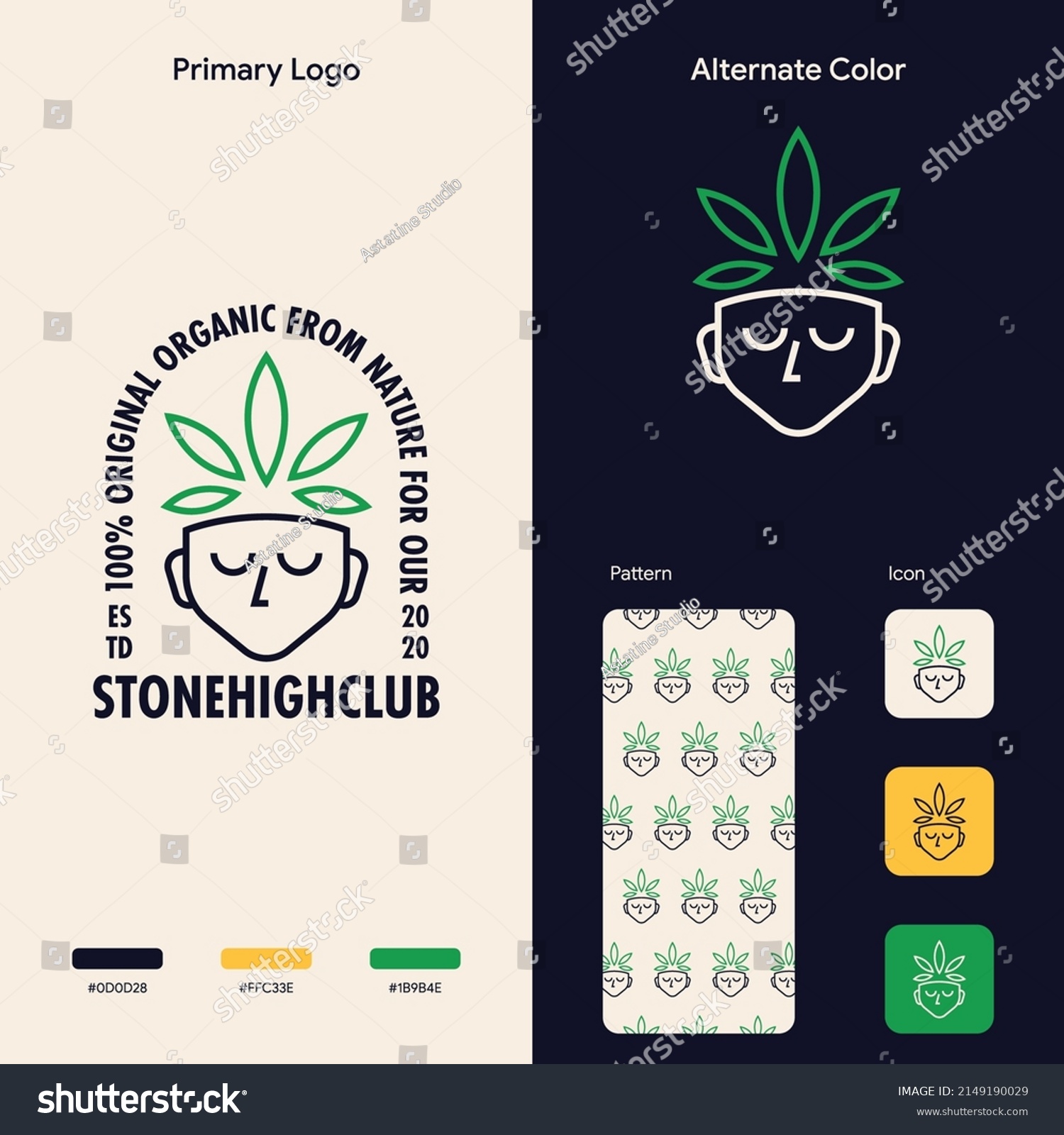 Elegant Marijuana Weed Logo Concept Stock Vector (Royalty Free ...