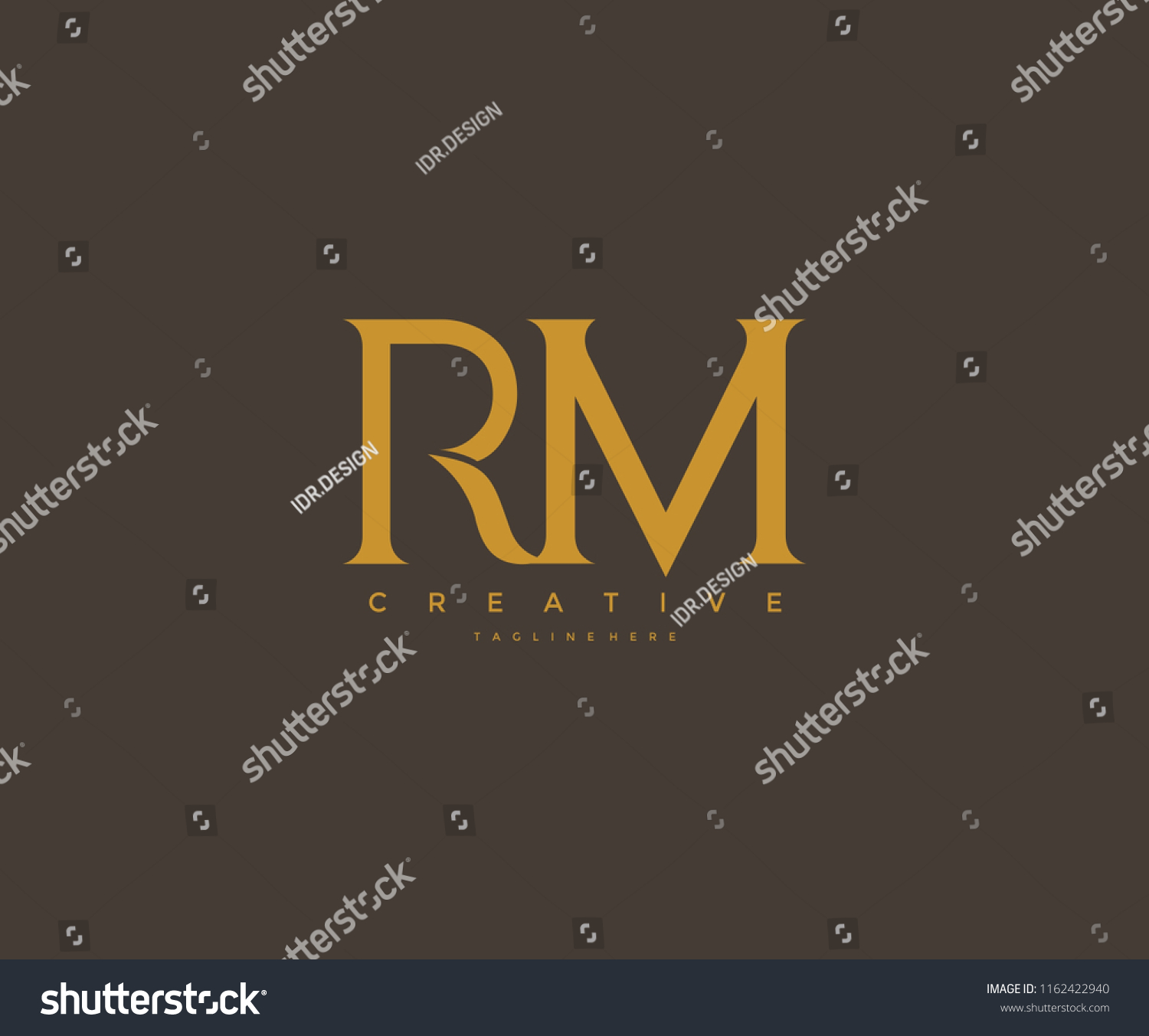 Elegant Rm Letter Linked Monogram Logo Stock Vector (Royalty Free ...