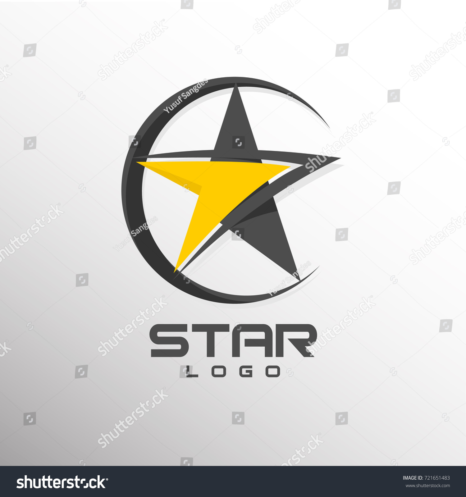 Vektor Stok Elegant Star Logo Concept Vector Illustration (Tanpa ...
