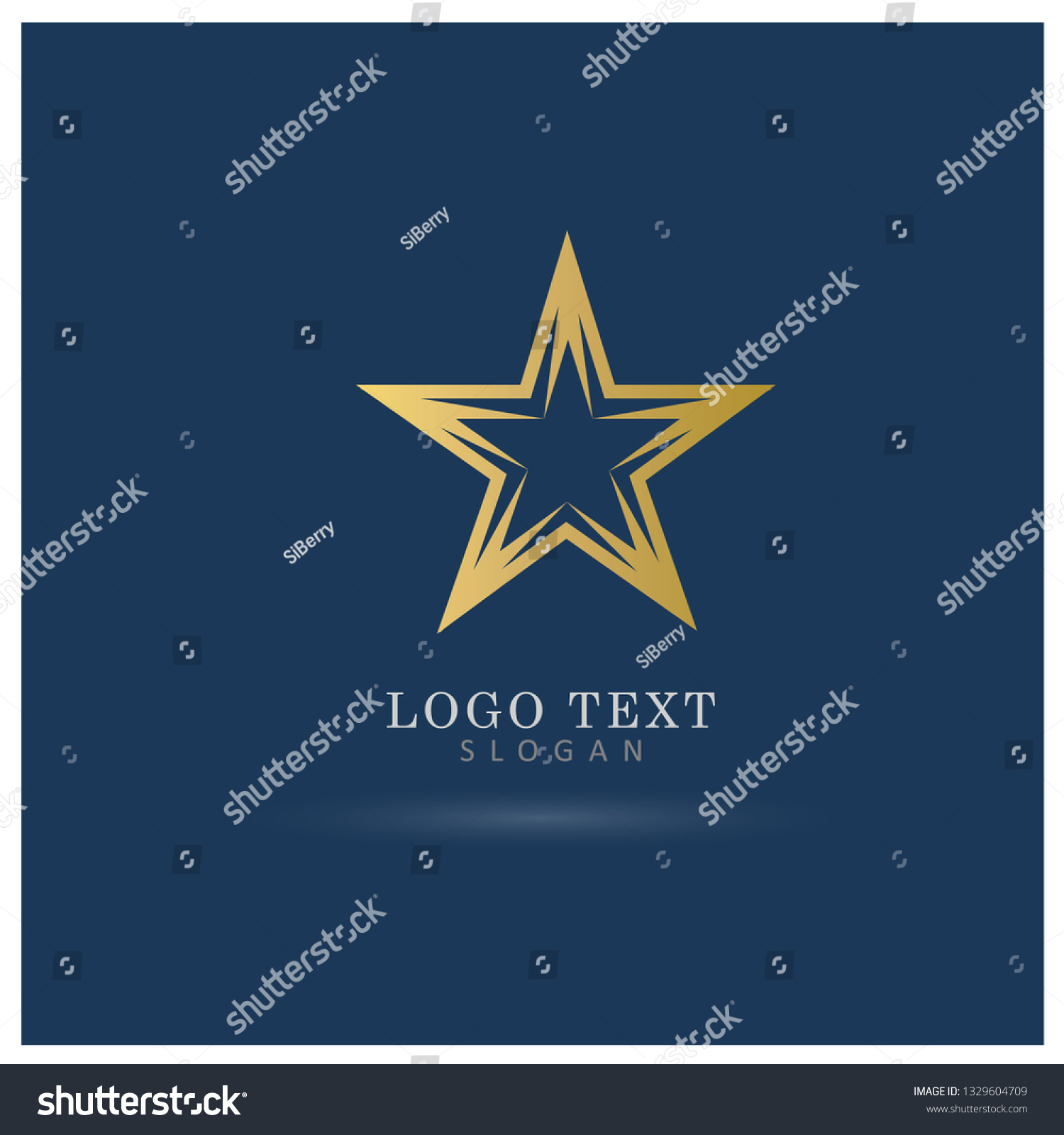 Elegant Star Logo Symbol Icon Vector Stock Vector (Royalty Free ...