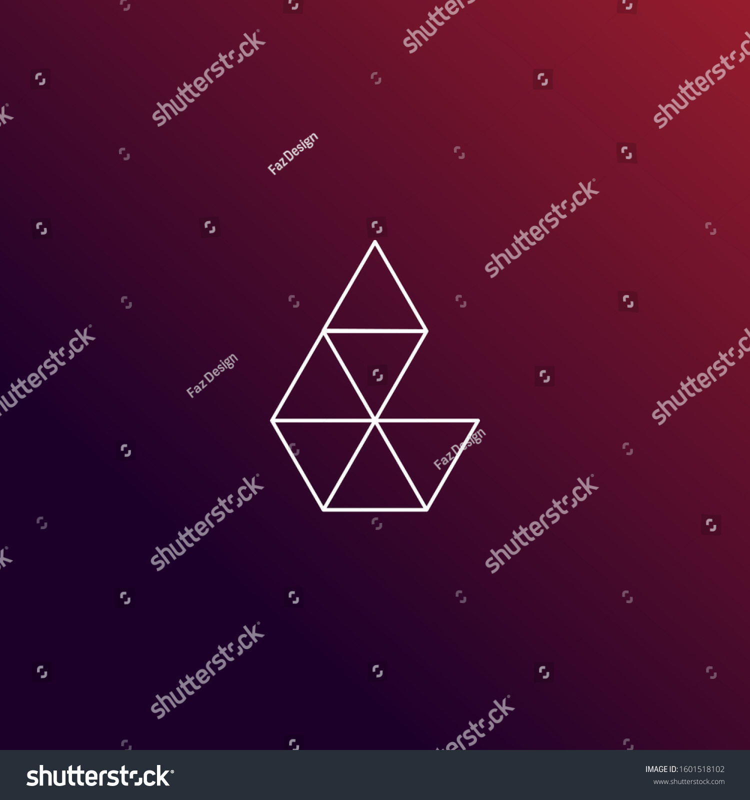 Elegant Triangular Shaped Logo Business: vector de stock (libre de ...
