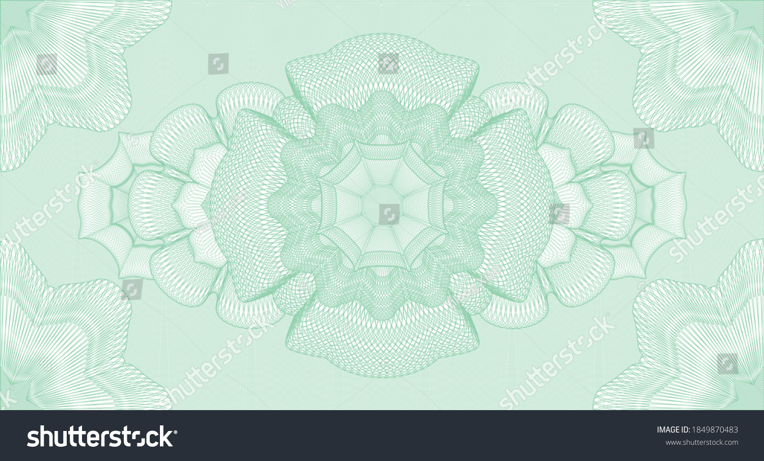 Elegant Watermark Banknotes Illustration Complex Design Stock Vector ...