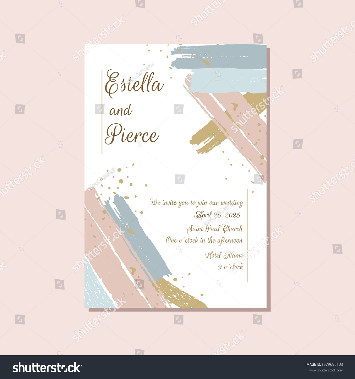 Elegant Wedding Invitation Textures Stock Vector (Royalty Free ...