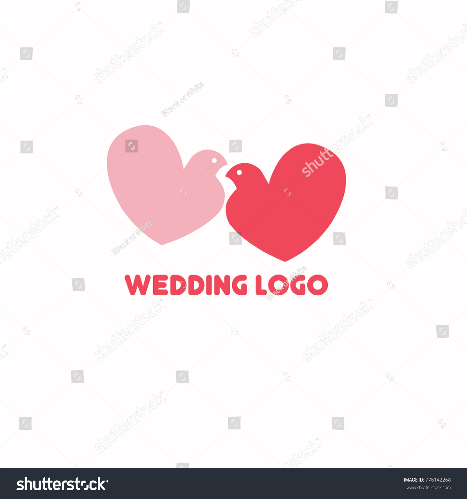 Elegant Wedding Logo Design Vector: vector de stock (libre de regalías ...