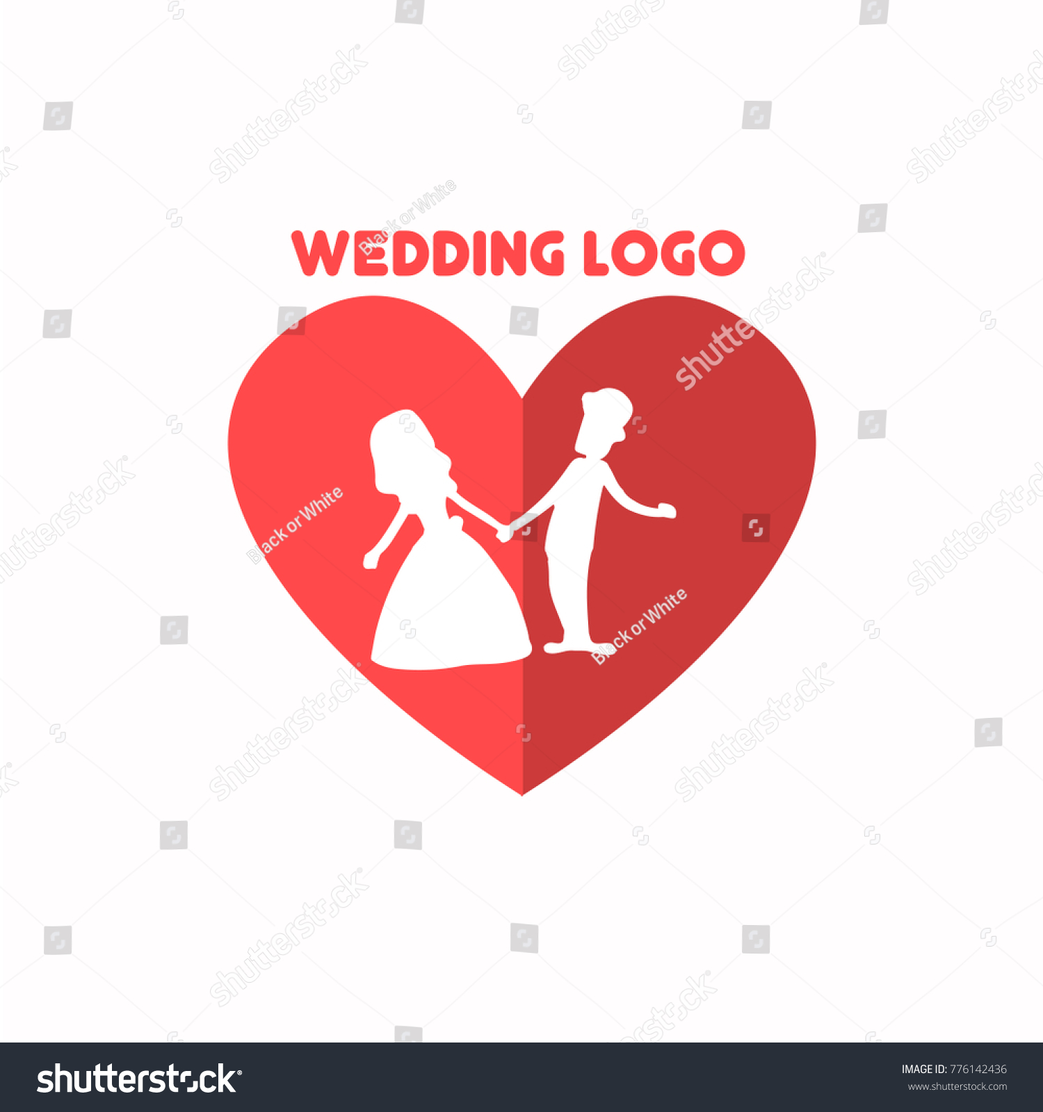 Elegant Wedding Logo Design Vector Stock Vector (Royalty Free) 776142436