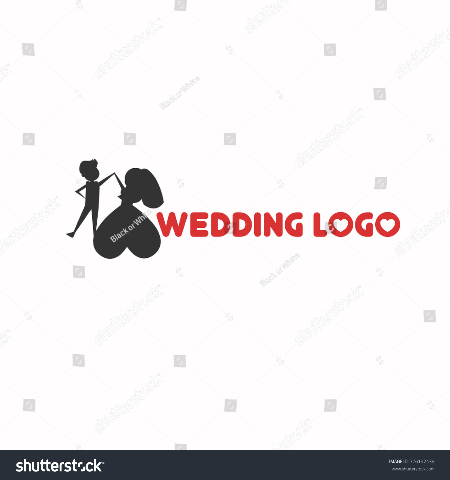 Elegant Wedding Logo Design Vector Stock Vector (Royalty Free) 776142439