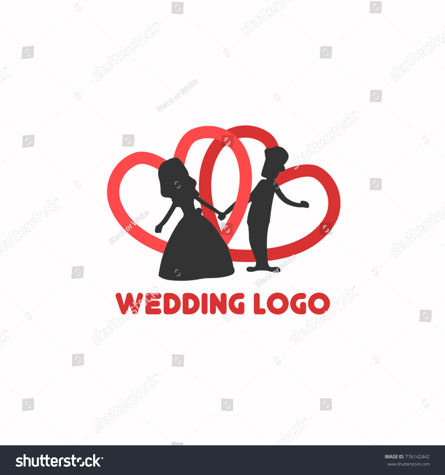 Elegant Wedding Logo Design Vector Stock Vector (Royalty Free ...