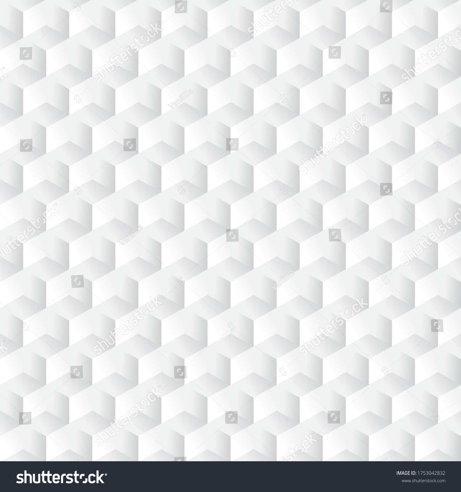 Elegant White Cube Geometric Background Wallpaper Stock Vector (Royalty ...