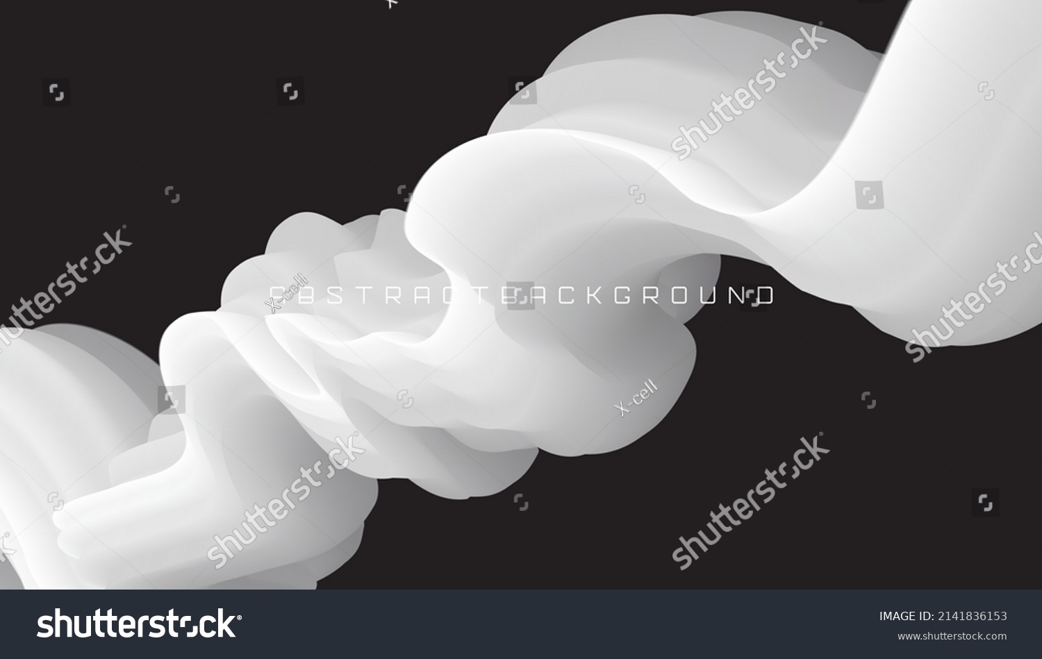 Elegant White Liquid Background Design Stock Vector (Royalty Free ...