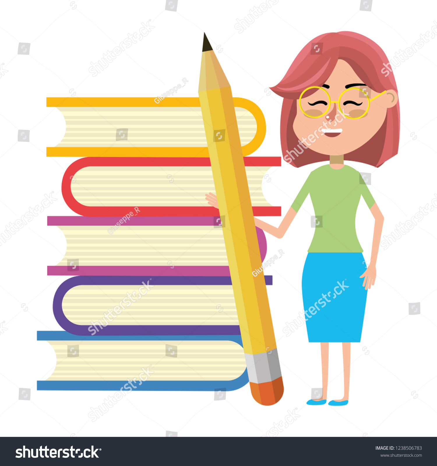 Elementary School Cartoon Stock Vector (Royalty Free) 1238506783 ...