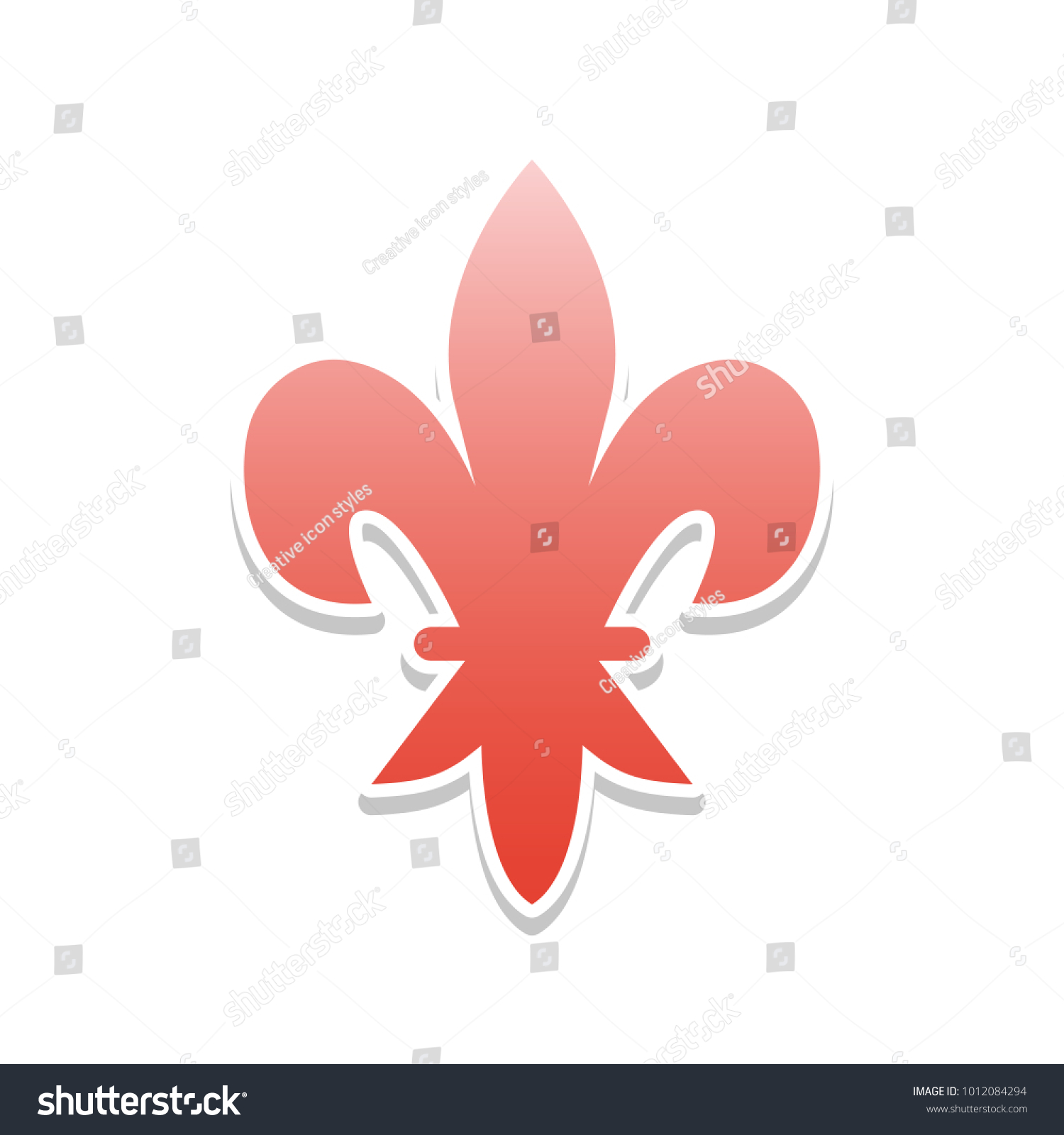 Elements Design Vector Reddish Icon White Stock Vector (Royalty Free ...