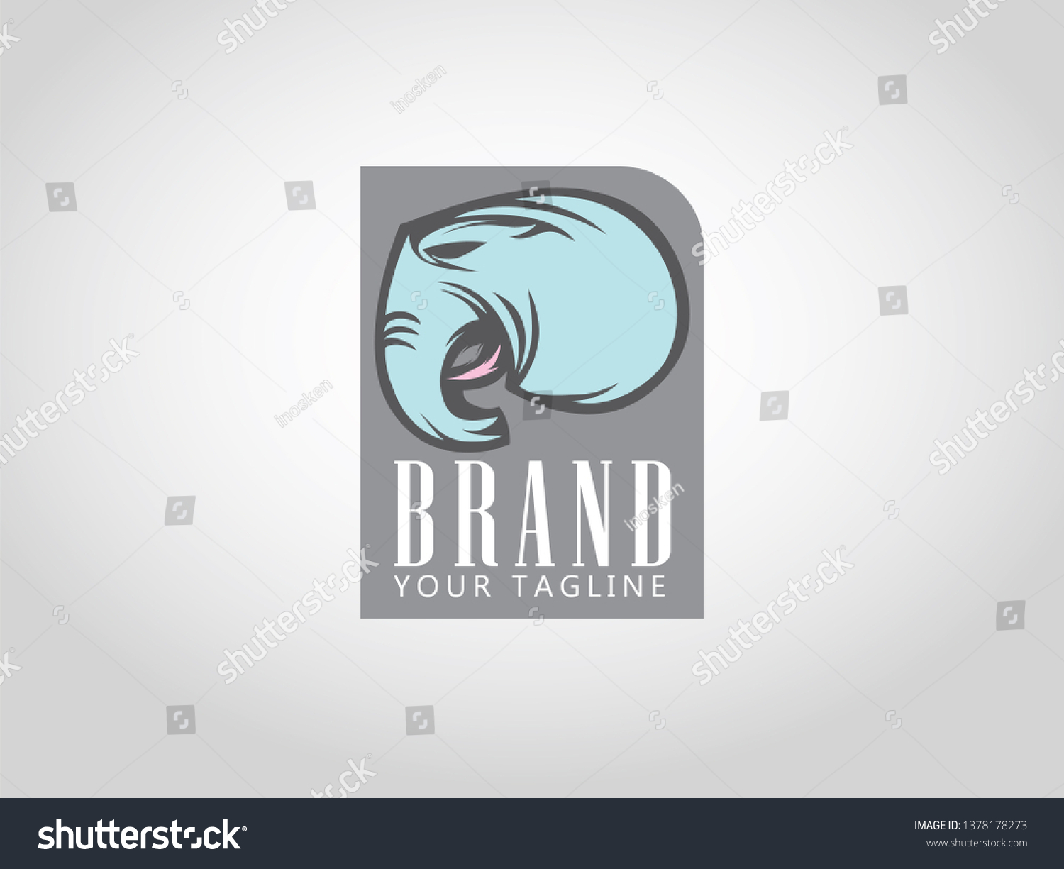 Elephant Brand Logo Stock Vector (Royalty Free) 1378178273 | Shutterstock