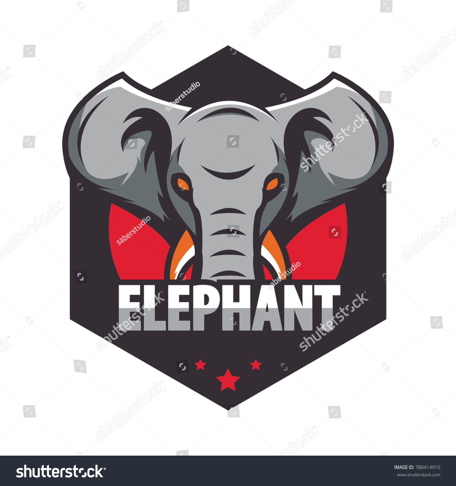 Elephant Logo Vector Stock Vector (Royalty Free) 780414910 | Shutterstock