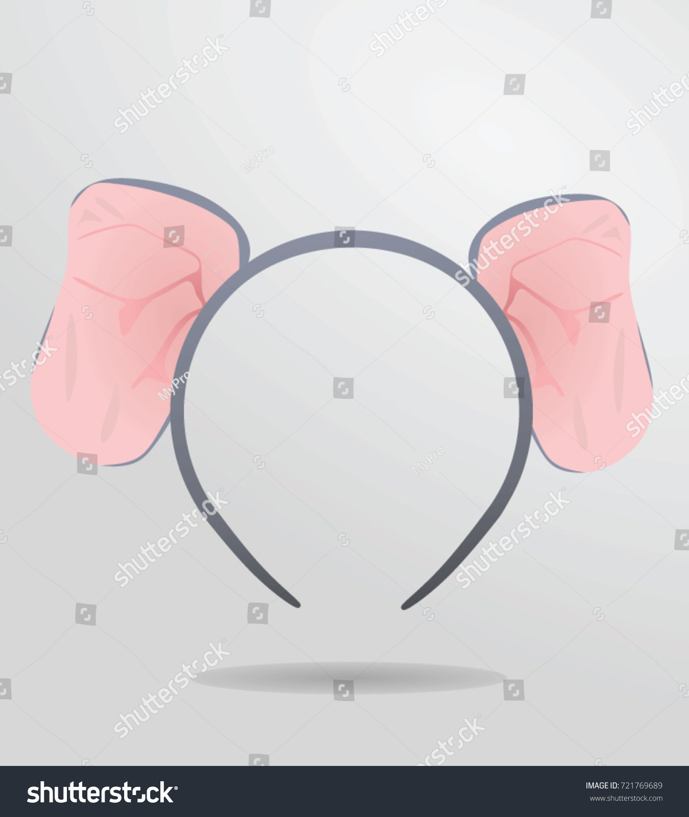 Elephants Ears Mask Vector Illustration Stock Vector (Royalty Free ...