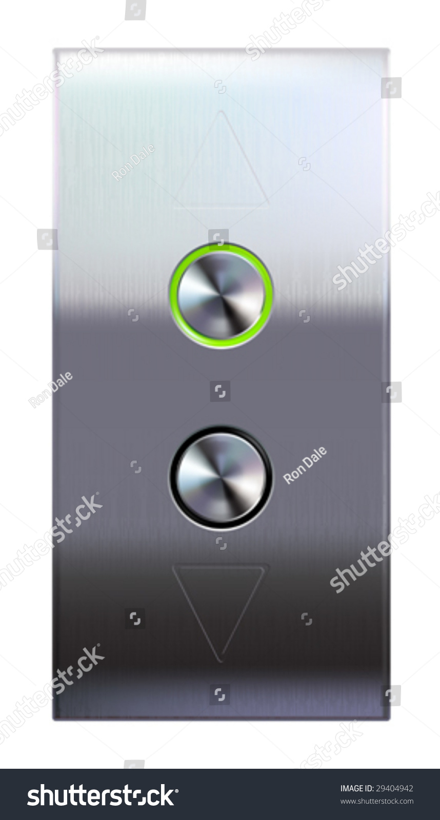 Panel de botones del elevador con: vector de stock (libre de regalías ...