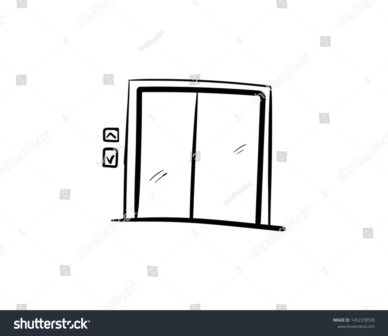 Elevator Doodle Hand Drawing Vector: เวกเตอร์สต็อก (ปลอดค่าลิขสิทธิ์ ...
