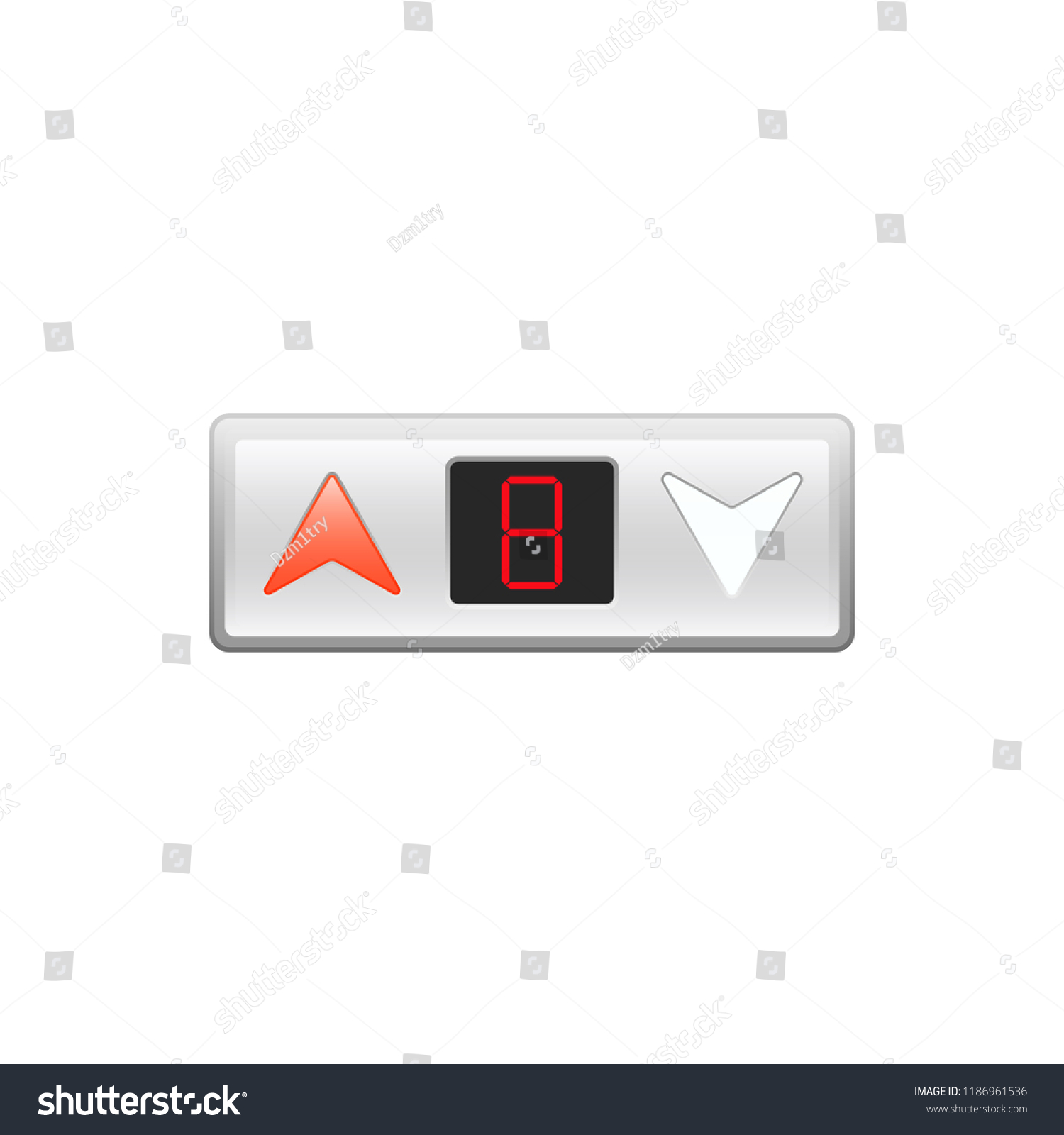 Elevator Floor Indicator Panel Clipart Image: เวกเตอร์สต็อก (ปลอดค่า ...