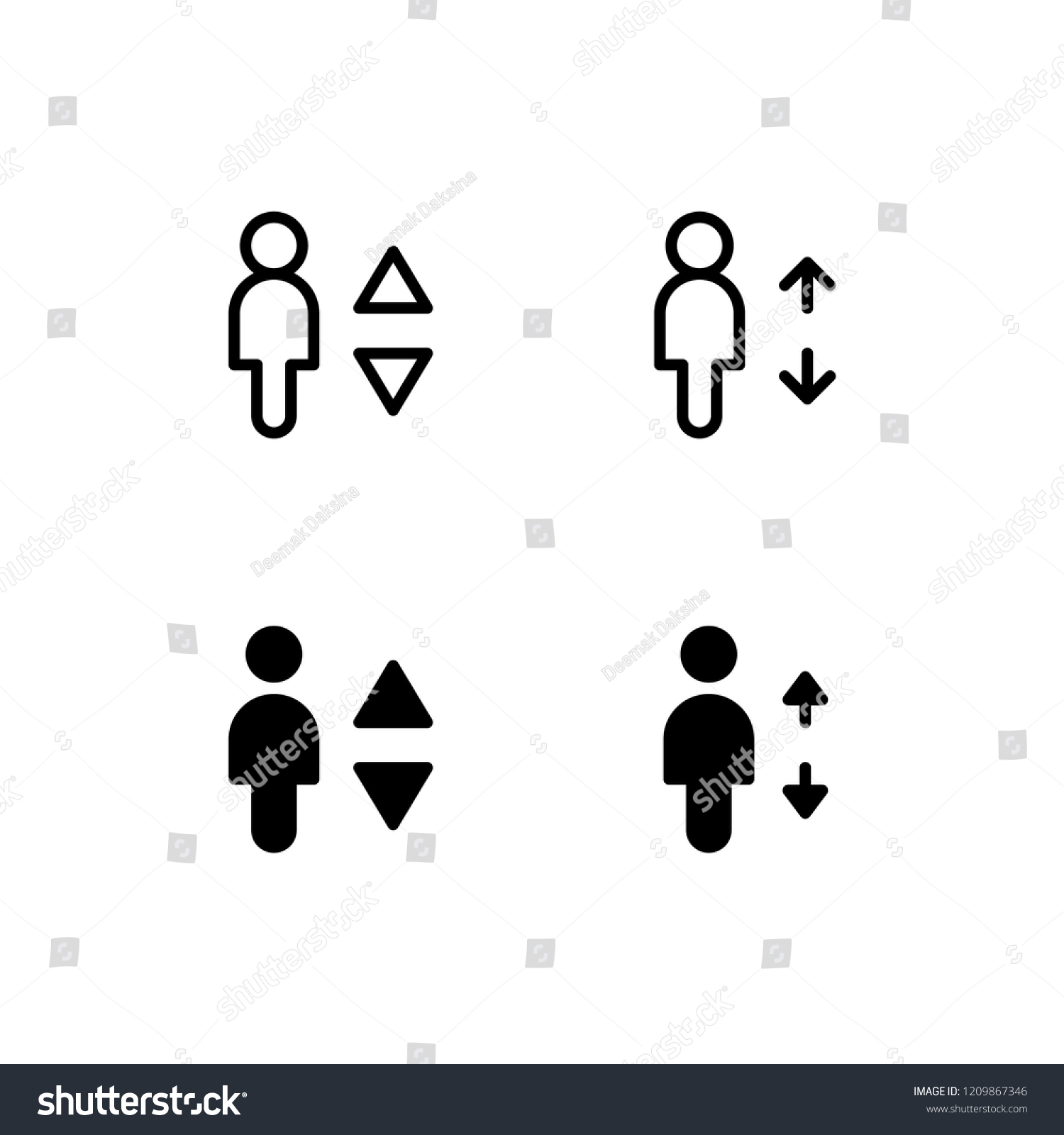 Elevator Icon Logo Vector Symbol Lift Stock Vector (Royalty Free ...