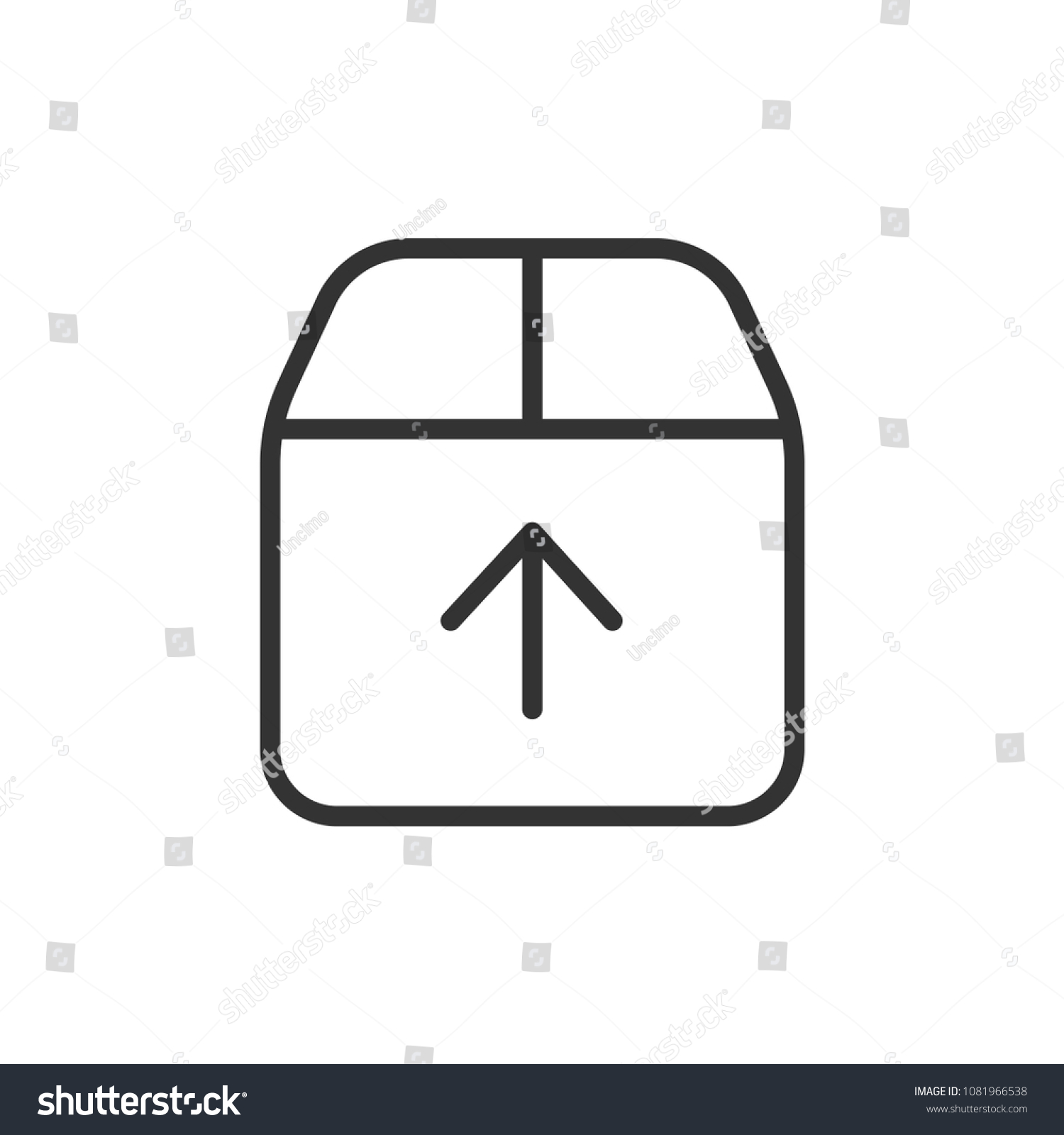 Elevator Modern Simple Outline Vector Icon Stock Vector (Royalty Free ...