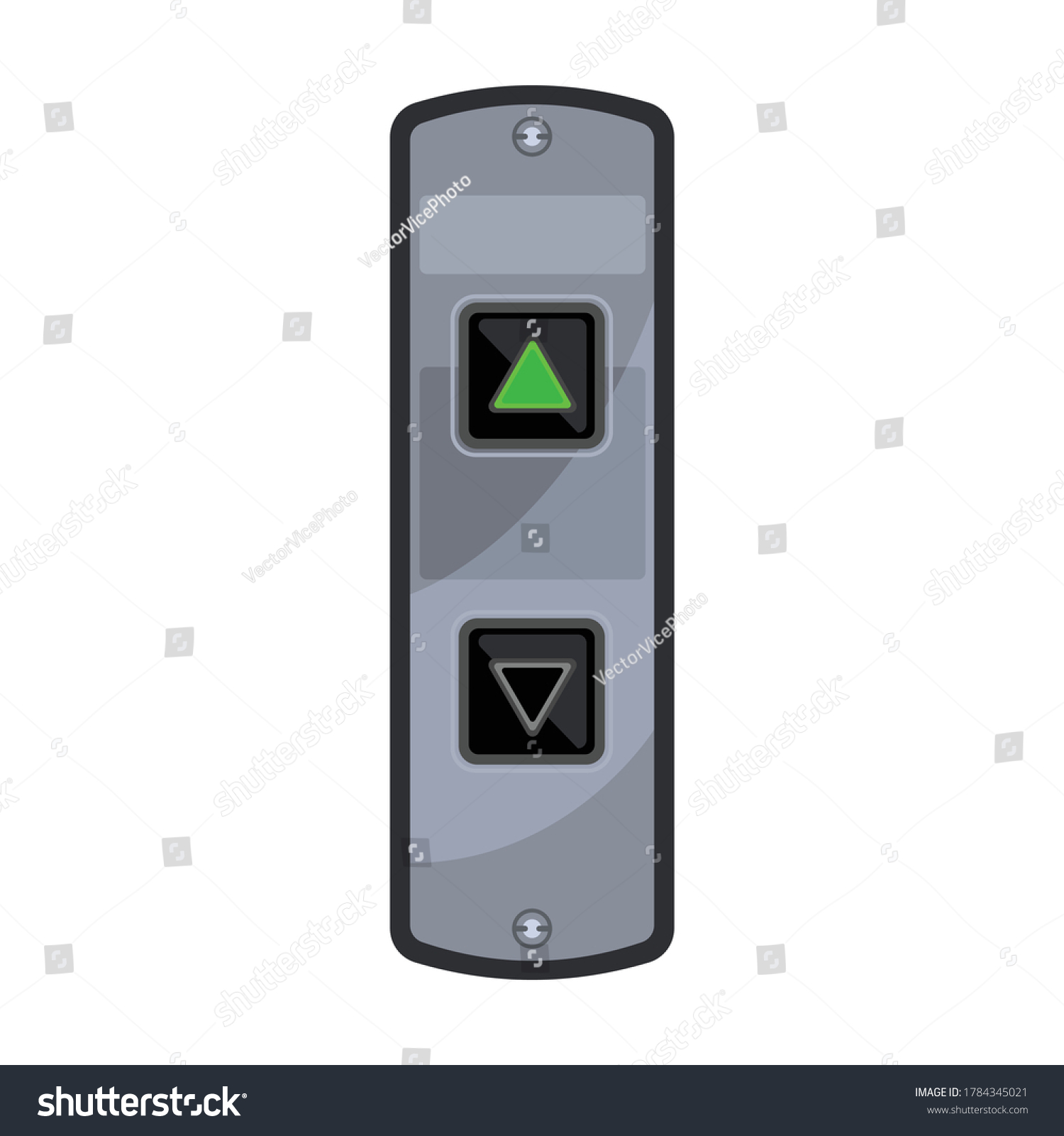 Elevator Panel Vector Iconcartoon Vector Icon Stock Vector (Royalty ...