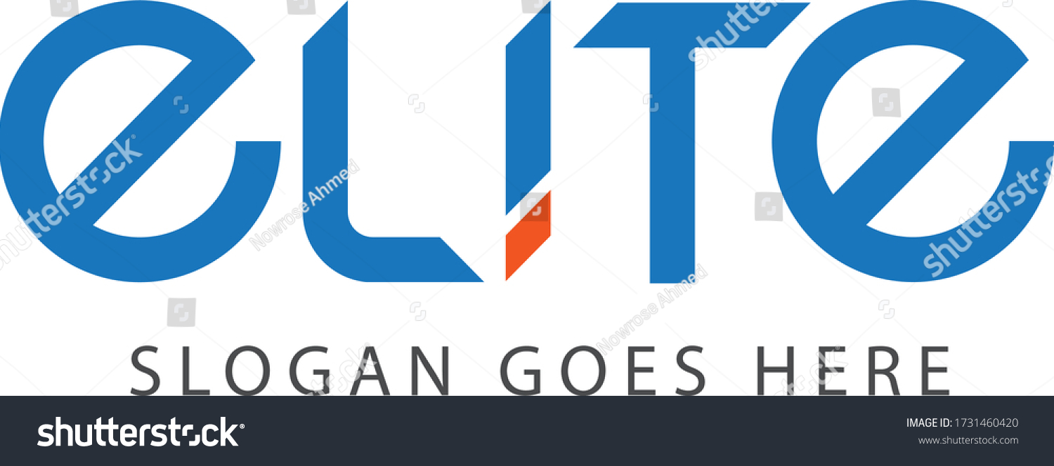 Elite Logo Design Vector Illustration: เวกเตอร์สต็อก (ปลอดค่าลิขสิทธิ์ ...