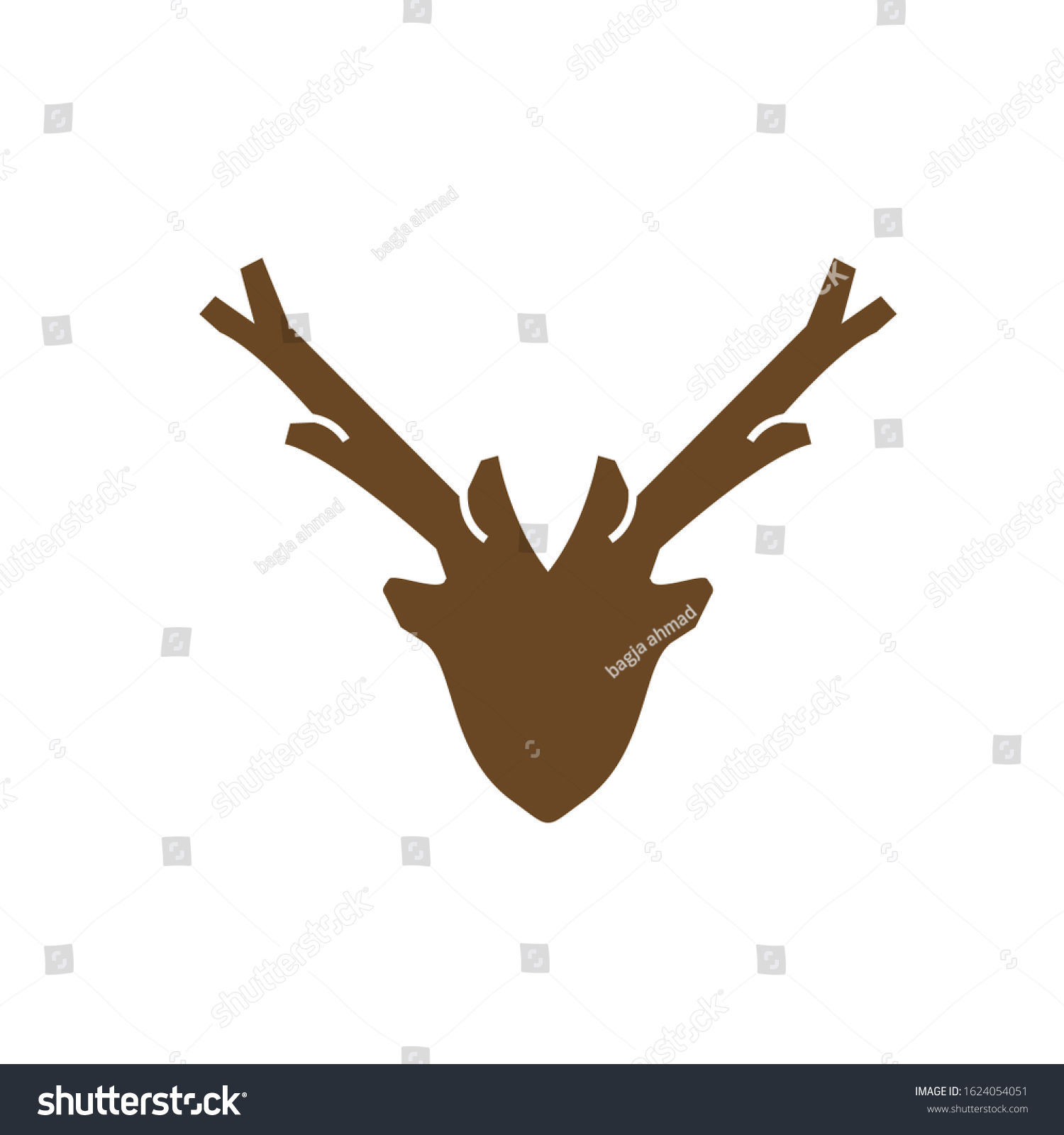 Elk Logo Design Vector Template Stock Vector (Royalty Free) 1624054051