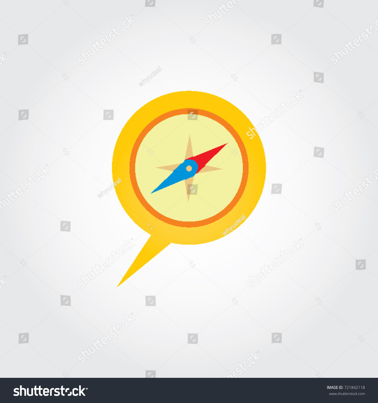 Ellipse Compass Logo Stock Vector (Royalty Free) 721842118