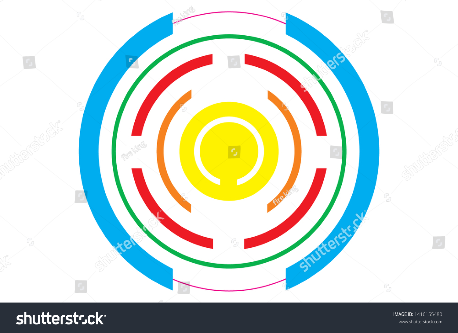 Ellipse Logo Circle Shape Vecter Stock Vector (Royalty Free) 1416155480