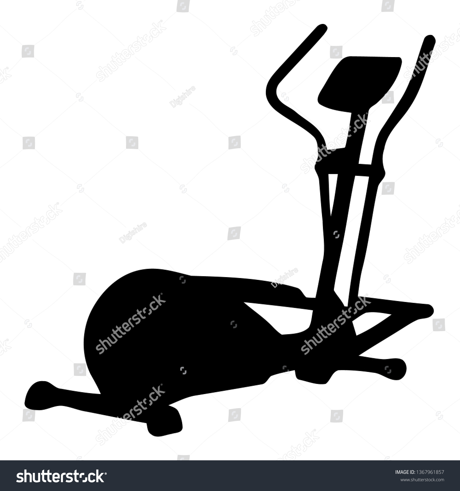 Elliptical Machine Clipart: เวกเตอร์สต็อก (ปลอดค่าลิขสิทธิ์) 1367961857