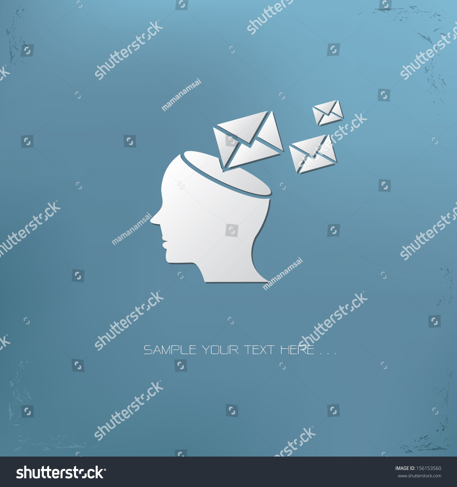 Emailcommunication Symbolvector Stock Vector (Royalty Free) 156153560 ...