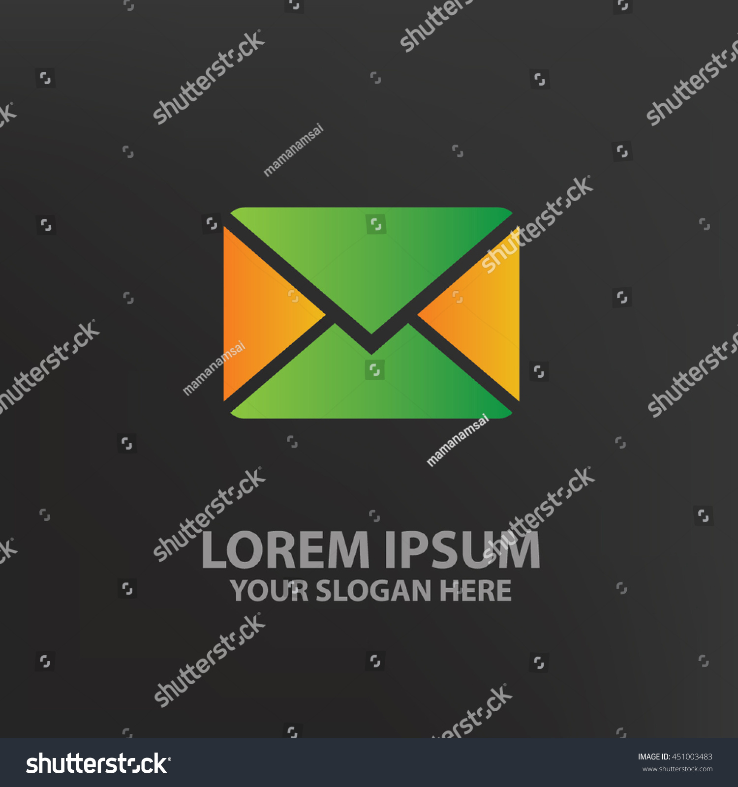 Email Designlogo Templateclean Vector: vector de stock (libre de ...