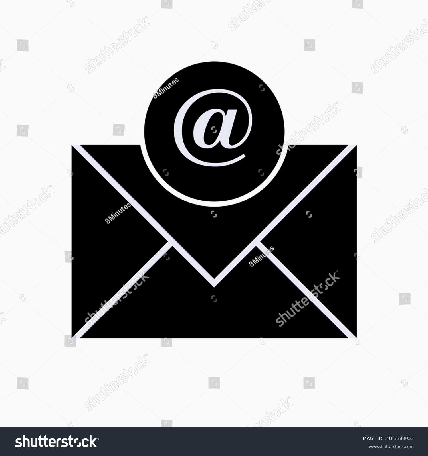 Email Icon Electronic Correspondence Symbol Vector Stock Vector ...