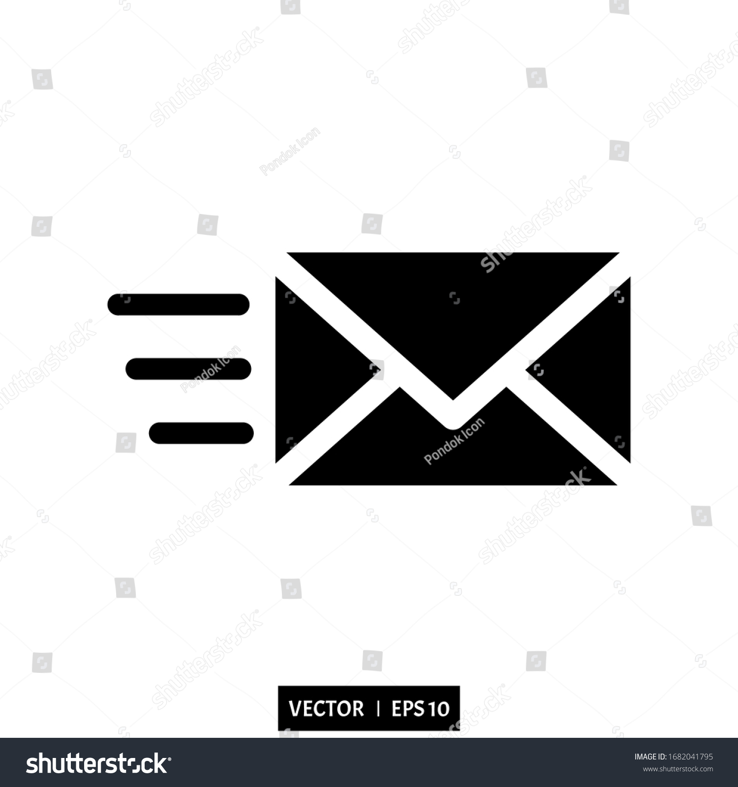 Email Icon Logo Vector Illustration Simple Stock Vector (Royalty Free ...
