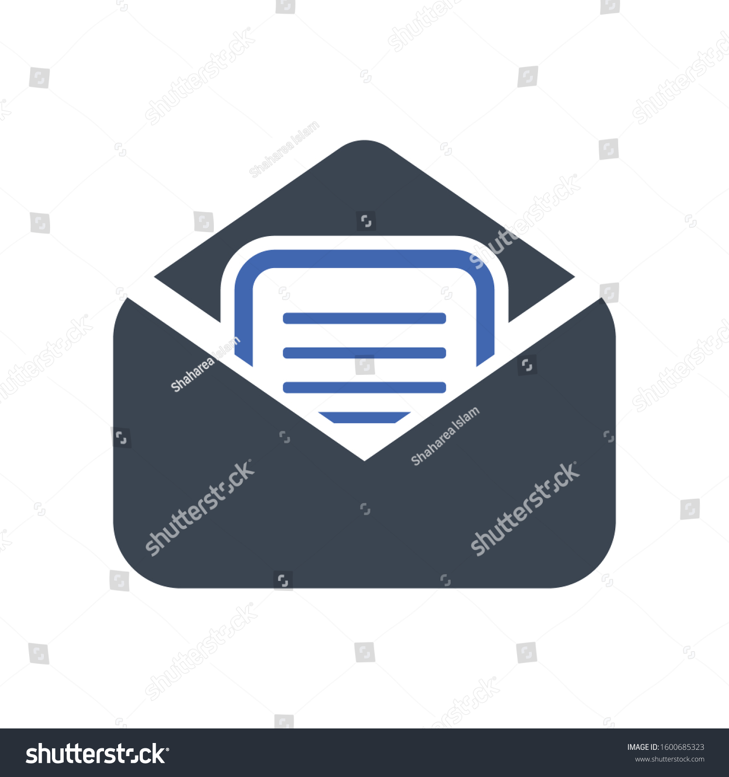 Email Message Icon Vector Graphics Stock Vector (Royalty Free) 1600685323
