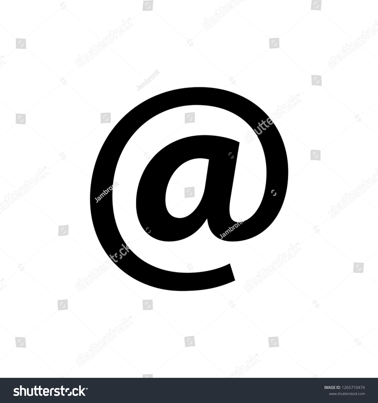 Email Signage Vector Icon Stock Vector (Royalty Free) 1265710474