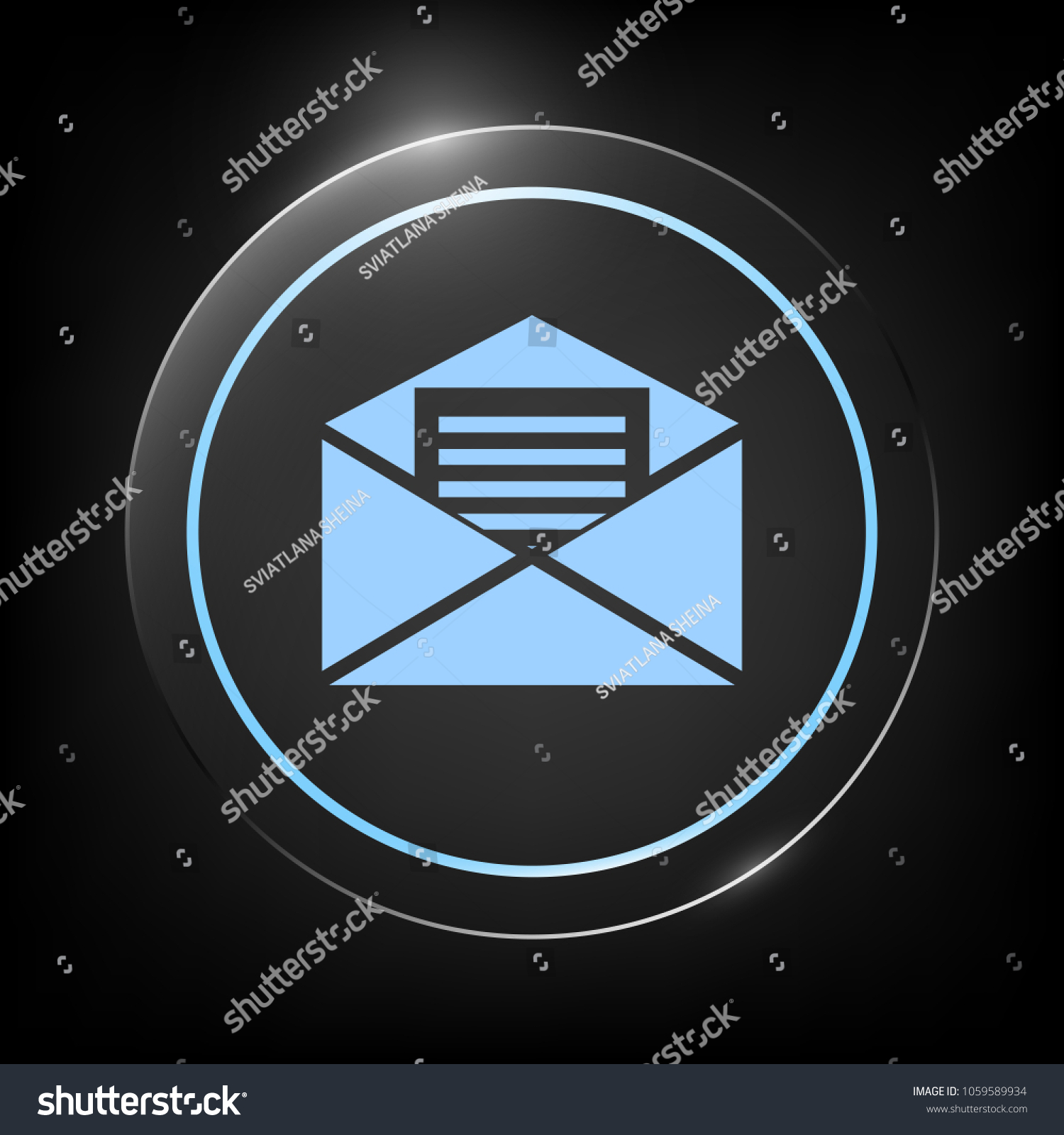 Email Symbol Icon Stock Vector (Royalty Free) 1059589934 | Shutterstock
