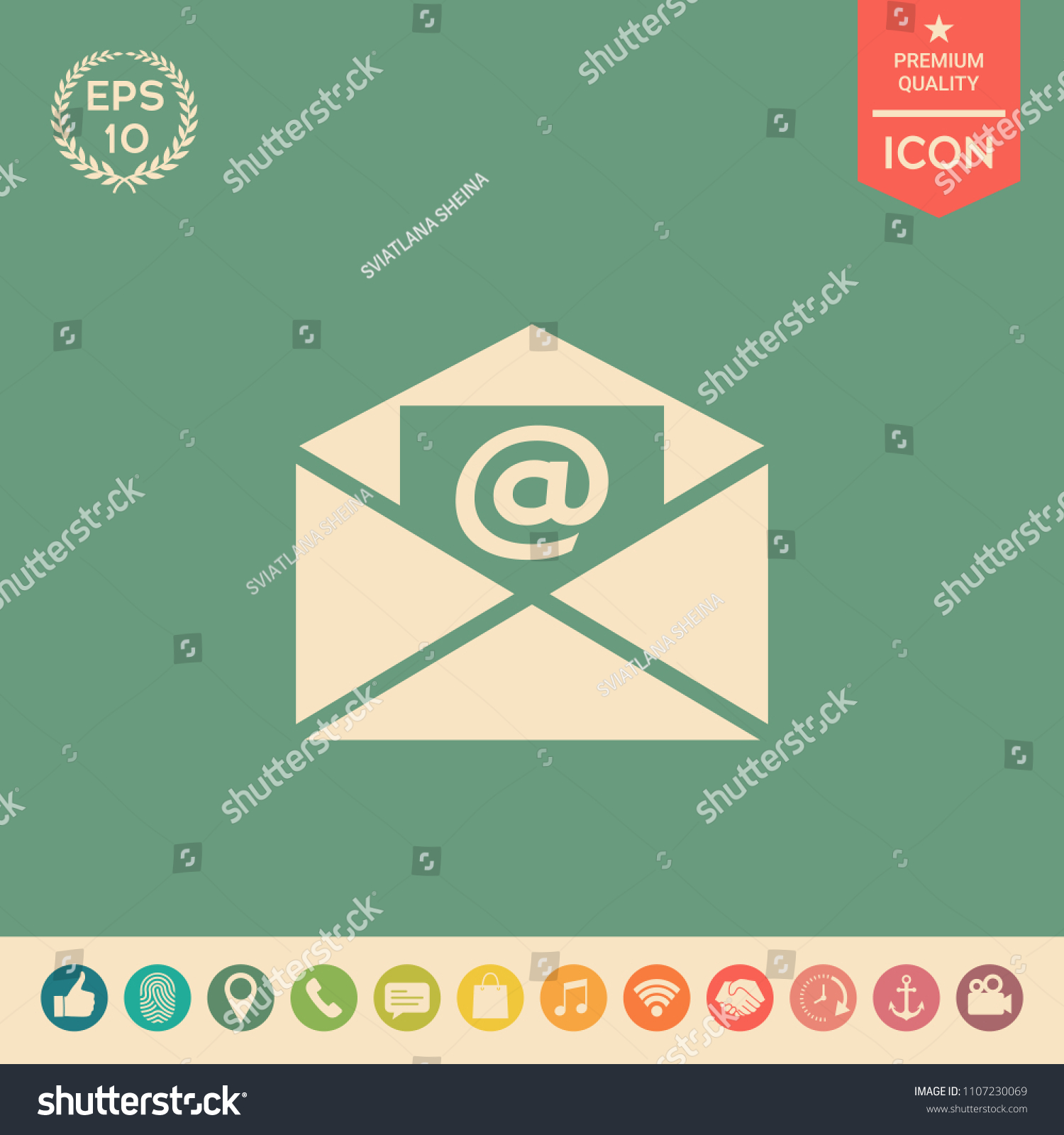 Email Symbol Icon Stock Vector (Royalty Free) 1107230069 | Shutterstock
