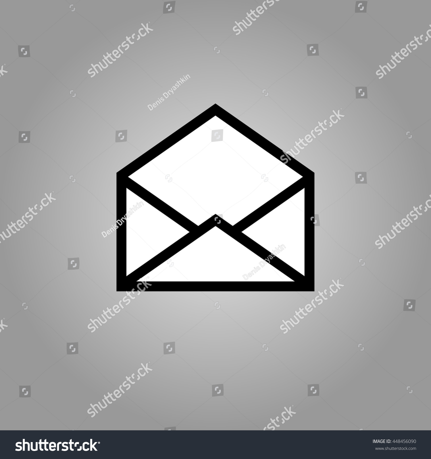 Email Symbol Letter Icon Vector Flat Stock Vector (Royalty Free ...