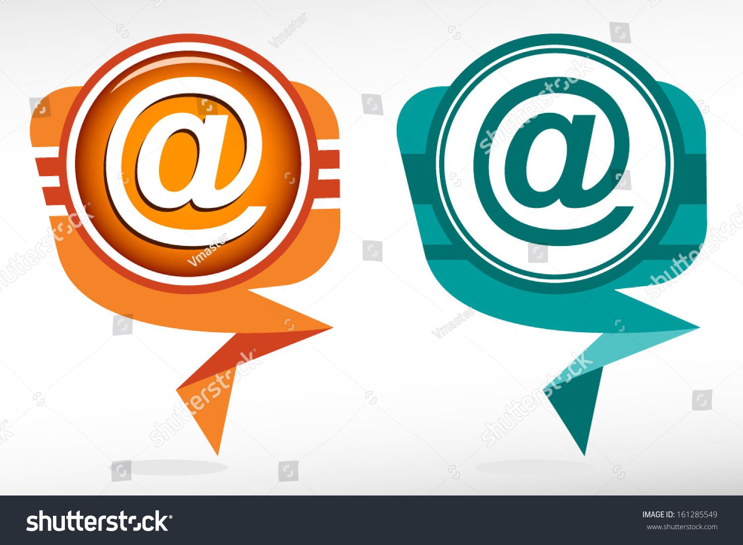 Email Symbol Pointer Set Stock Vector (Royalty Free) 161285549