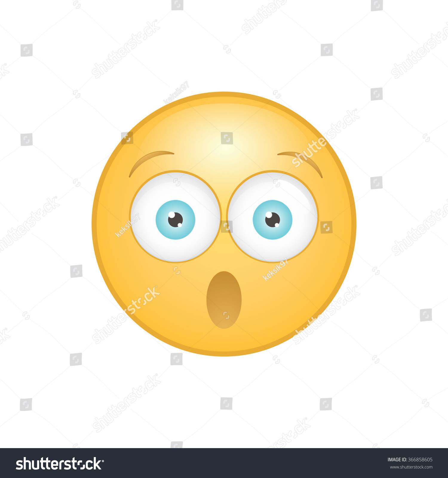 Embarrassed Emoticon Flushed Red Cheeks Stock Vector (Royalty Free ...