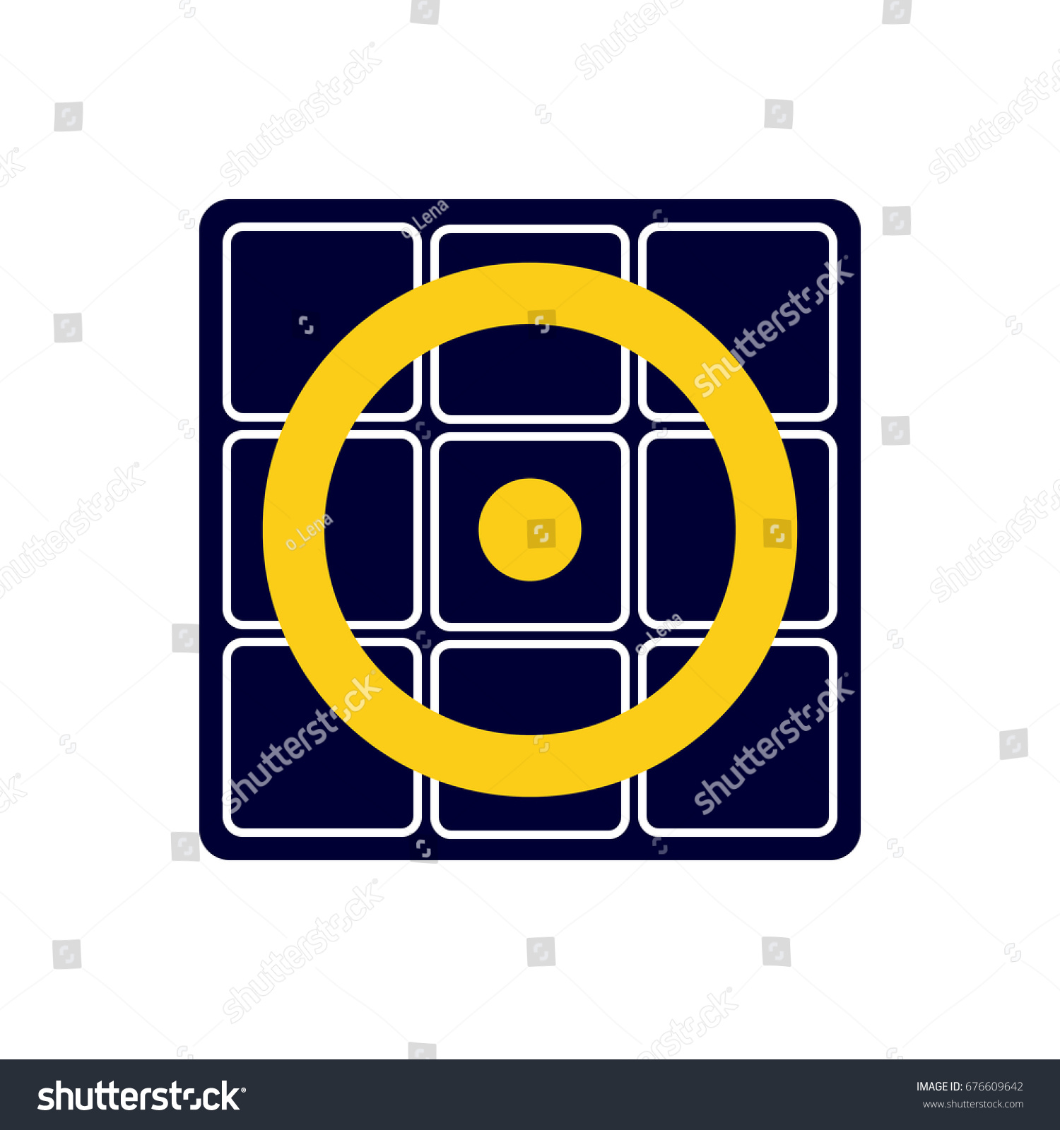 Emblem Solar Panels Vector Illustration Stock Vector (Royalty Free ...